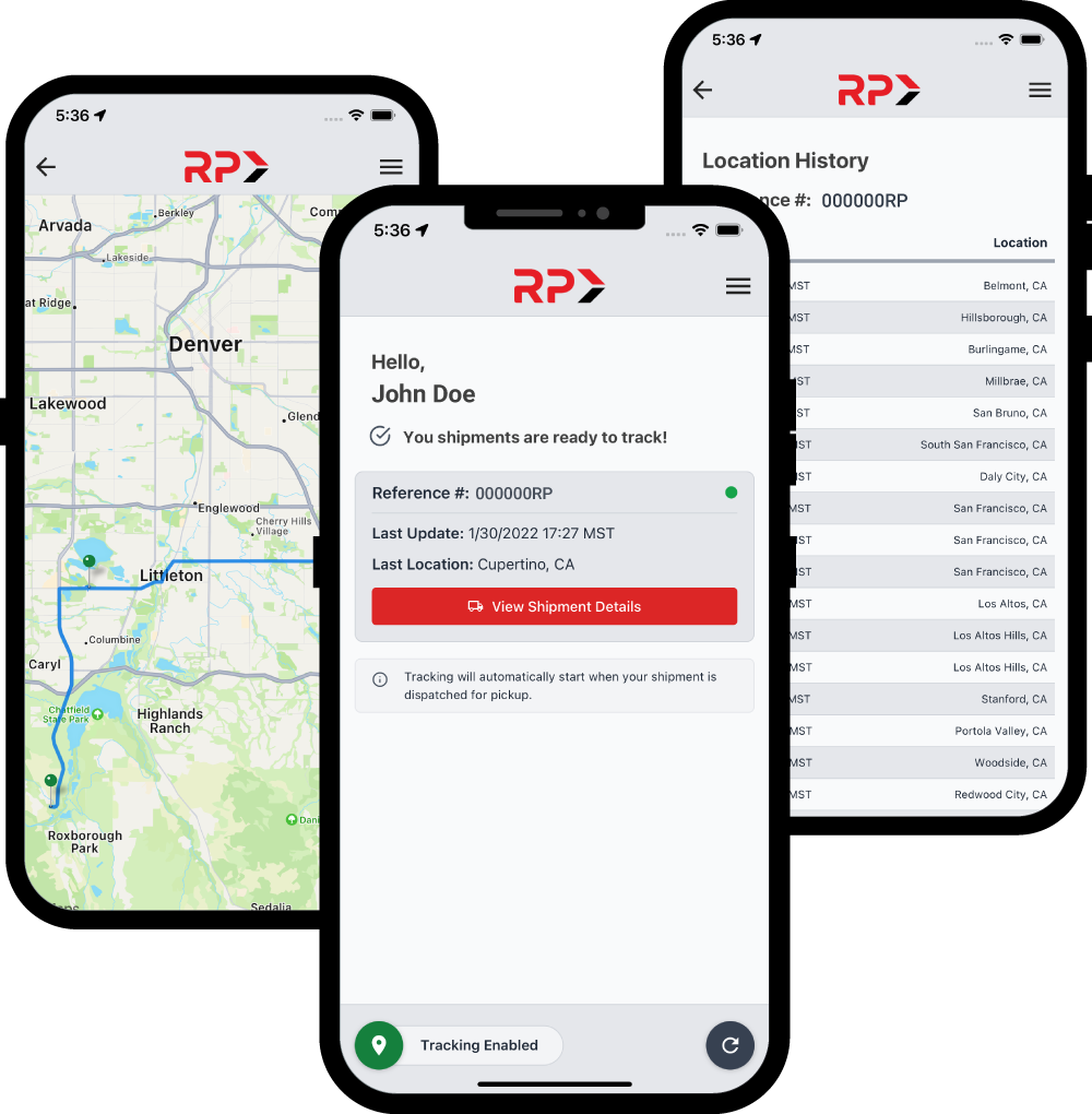 Driver Tracking - RP Global Logistics